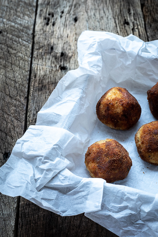 Arancini - Fried Rice Balls, Sicilian Street-Style Food